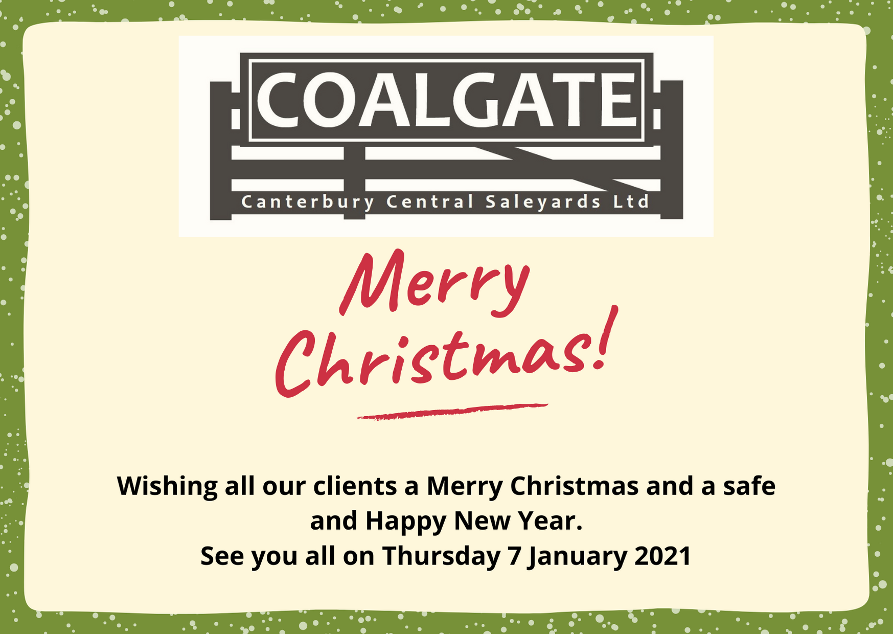 Notice Board & Links - Canterbury Central Sale Yards Ltd